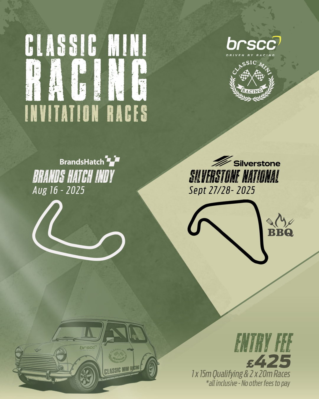 BRSCC | New Classic Mini Racing Events Confirmed